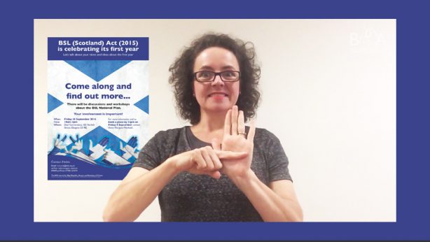 BSL (Scotland) Act (2015) is celebrating its first year – British Deaf ...