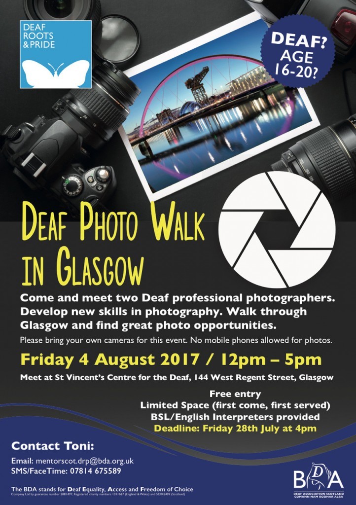 Deaf Photo Walk in Glasgow – British Deaf Association