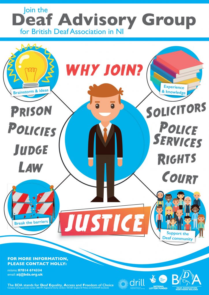 Deaf Advisory Group for Justice – N.I – British Deaf Association