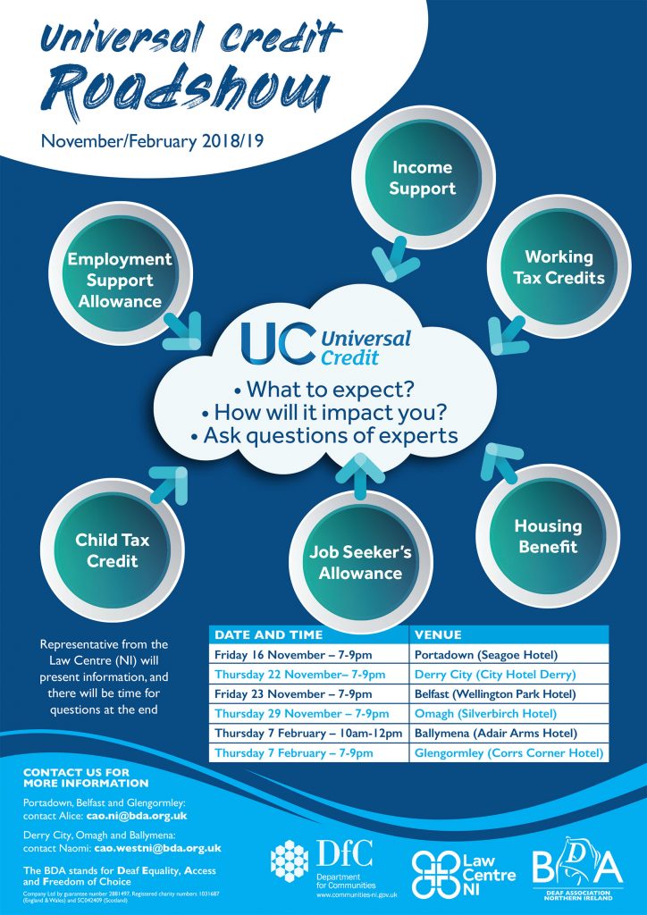 Universal Credit – Roadshows – British Deaf Association